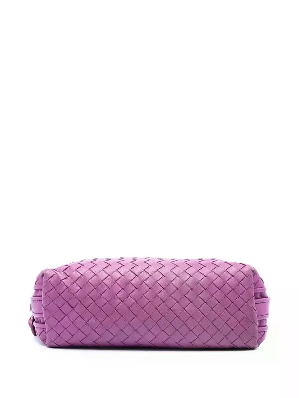 Bottega Veneta Nappa Intrecciato Nodini Double Zip Crossbody Bag - Purple