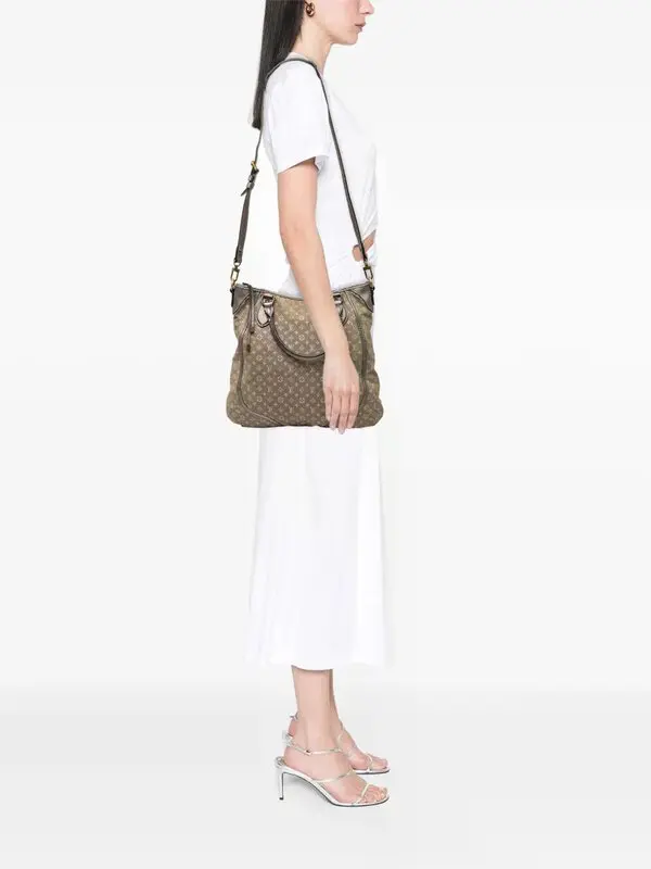 LOUIS VUITTON Monogram Mini Lin Angele Satchel - Grey