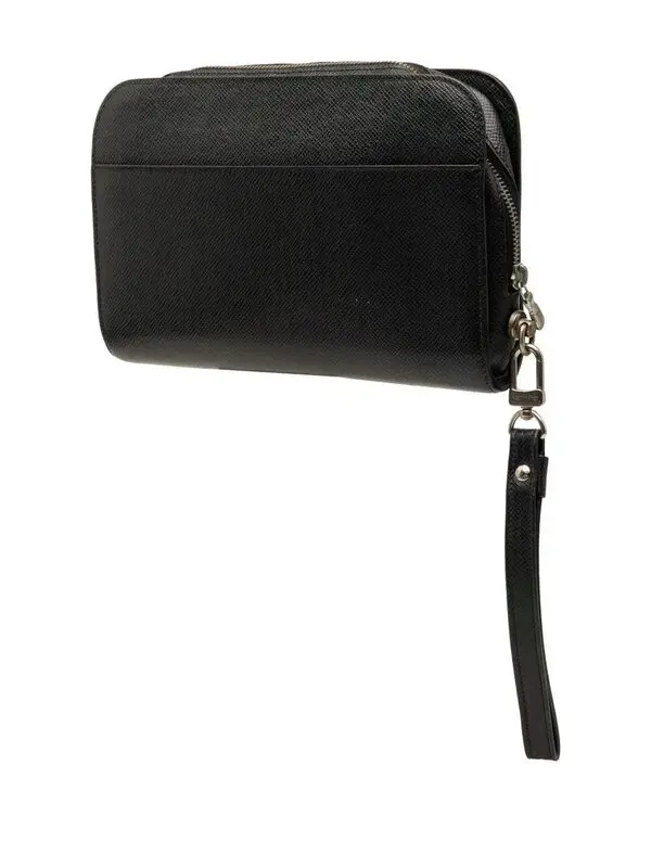 LOUIS VUITTON Taiga Leather Baikal Clutch Bag
