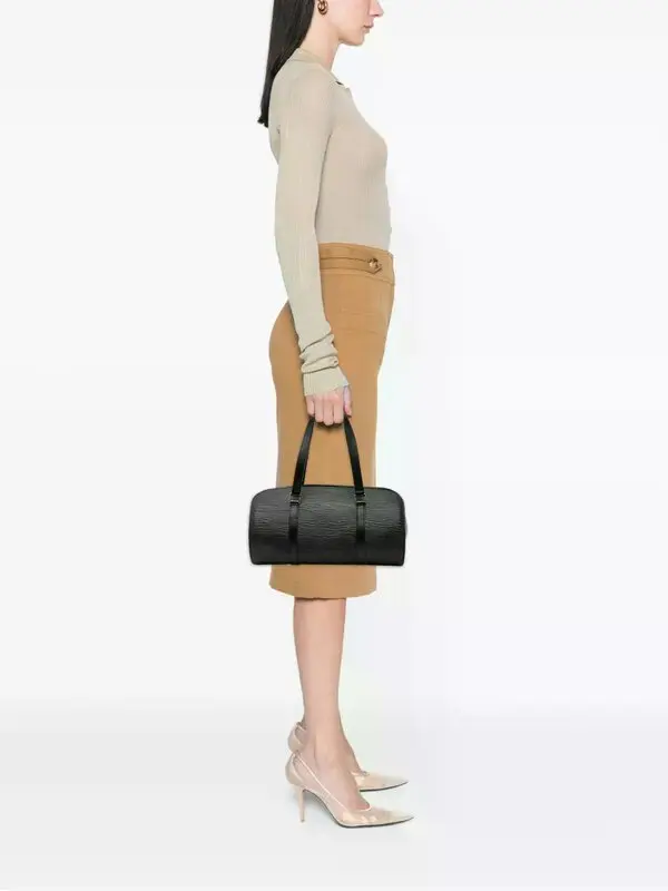 LOUIS VUITTON Epi Soufflot Handbag - Black