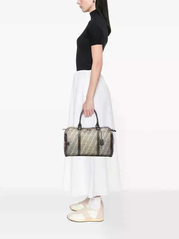 Fendi Zucca Mesh Boston Bag