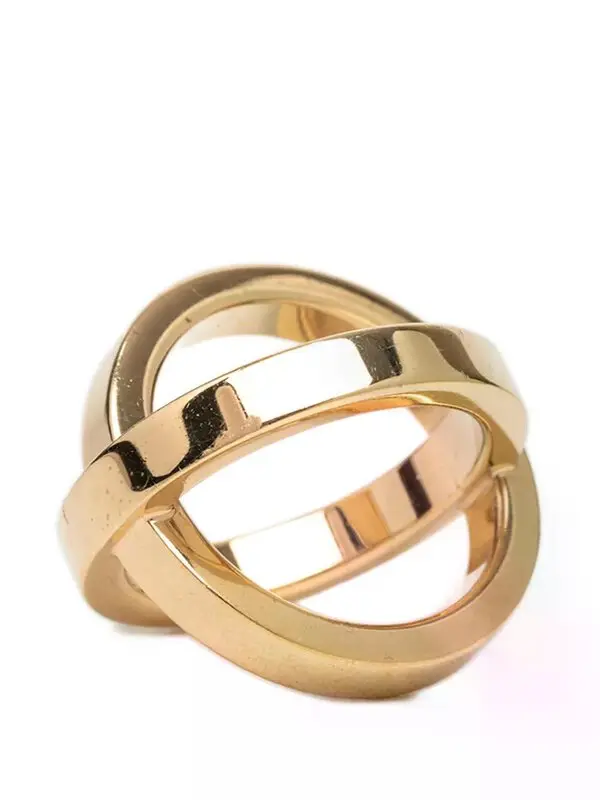 Hermès Plated Cosmos Ring Scarf Rings - Gold