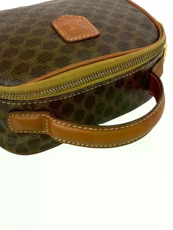 Celine Macadam Coated Canvas Satchel