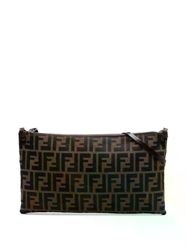 Fendi Zucca Canvas Pochette Crossbody Bag