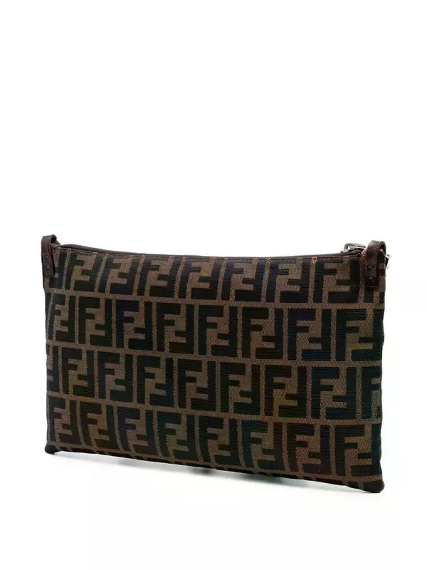 Fendi Zucca Canvas Pochette Crossbody Bag