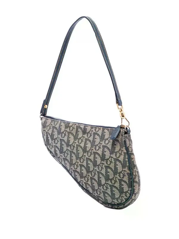Dior Mini Saddle Pochette Shoulder Bag - Blue