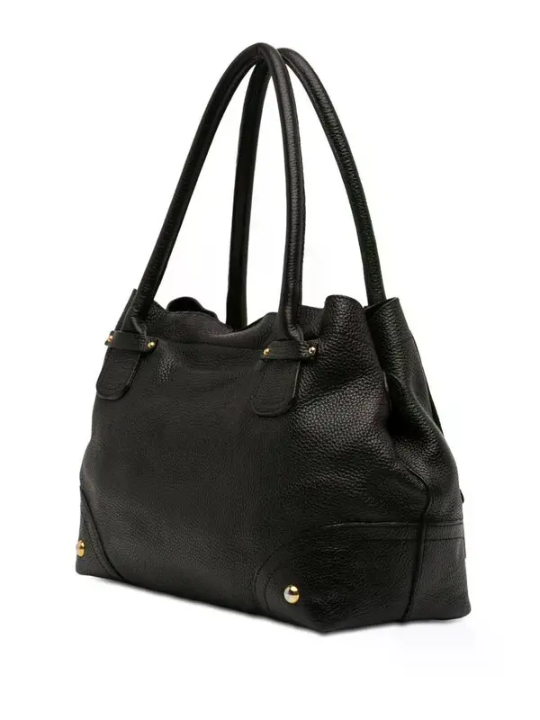 Dolce & Gabbana Pebbled Leather D-ring Tote Bag