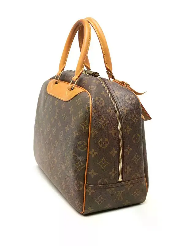 LOUIS VUITTON Monogram Deauville Handbag - Brown