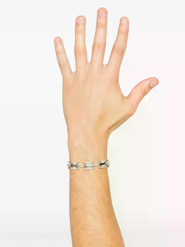 DARKAI Razor Crystal-embellished Wire Bracelet