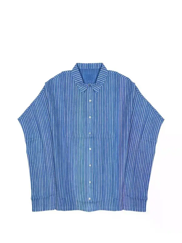 120% Lino Vertical Stripe Linen Shirt