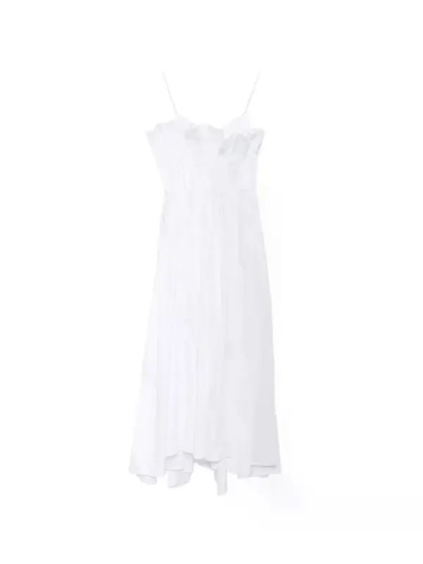 MARQUES' ALMEIDA Pleated Bodice Midi Dress