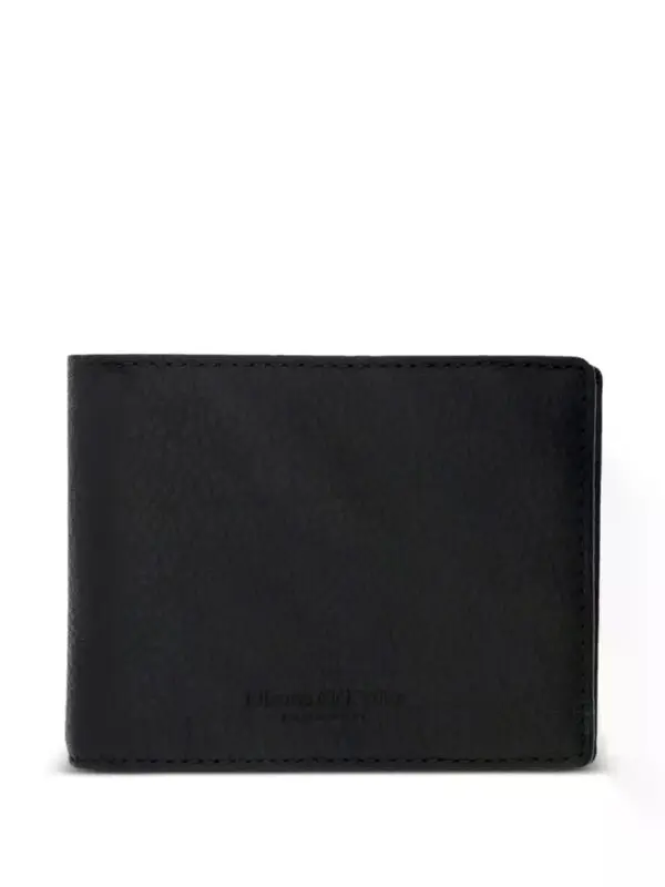 Marc O'polo Logo-motif Grained-leather Wallet - Black