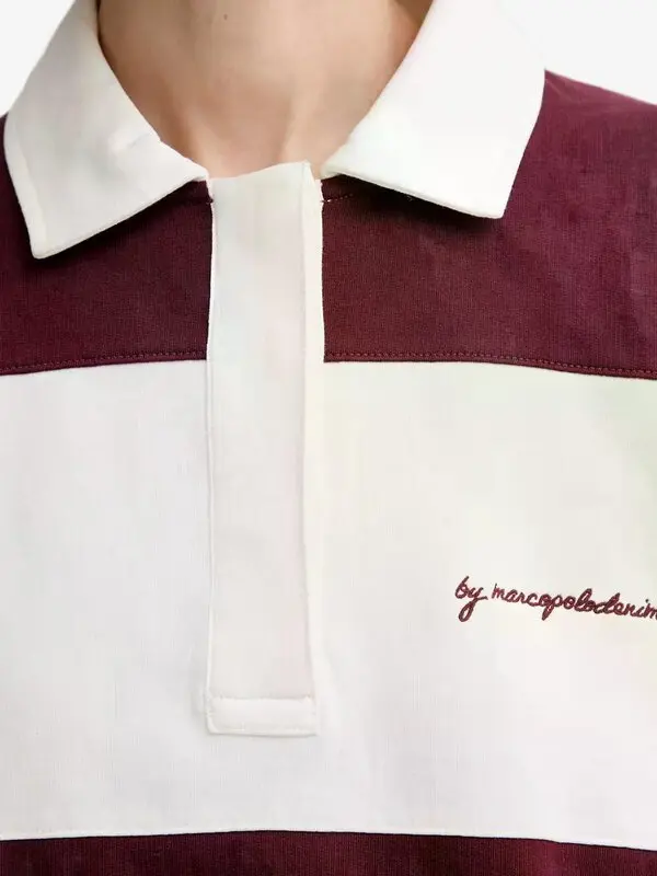 Marc O'polo Striped Long-sleeve Polo Shirt