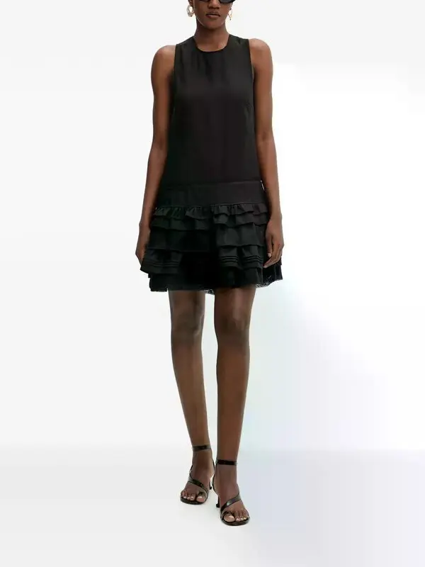 ISABELLE BLANCHE Sleeveless Tiered Ruffled Dress