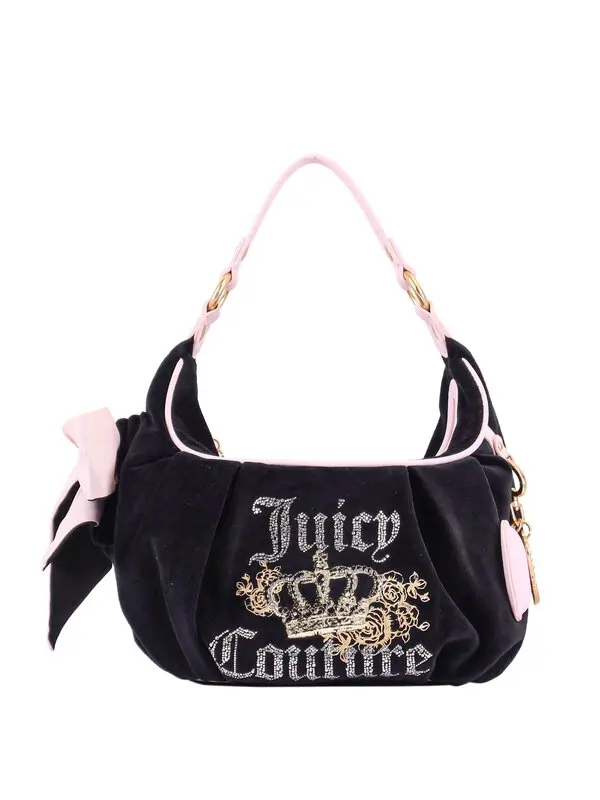 Juicy Couture Royal Bloom Hobo Bag - Liquorice