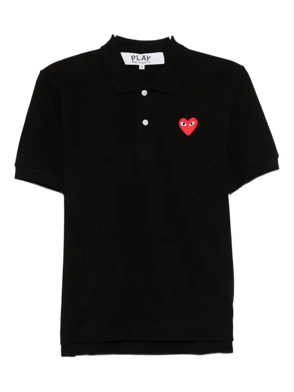 Play Comme Des Garcon Lapel Polo Shirt