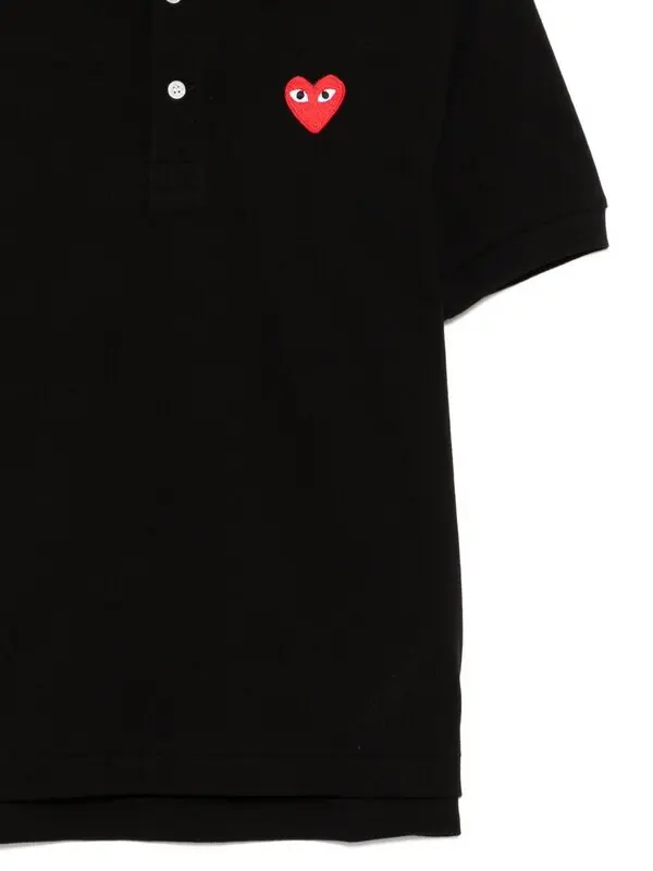 Play Comme Des Garcon Lapel Polo Shirt