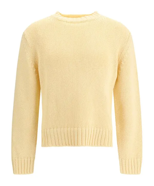 SUNFLOWER Crew Neck Knit Sweater - Nude