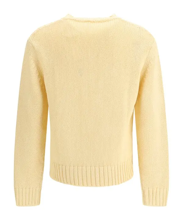 SUNFLOWER Crew Neck Knit Sweater - Nude