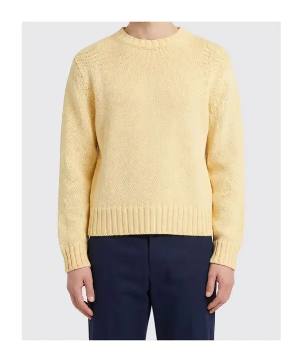 SUNFLOWER Crew Neck Knit Sweater - Nude
