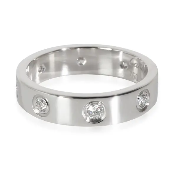 Cartier 18k White Gold Diamond Love Ring