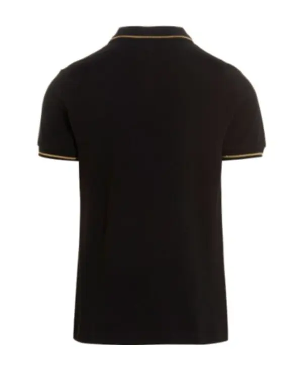 Versace Chest Logo-patch Polo Shirt