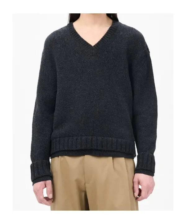 Our Legacy V-neck Jumper - Charcoal-grey