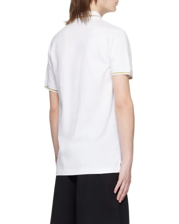 Versace Chest Logo-patch Polo Shirt