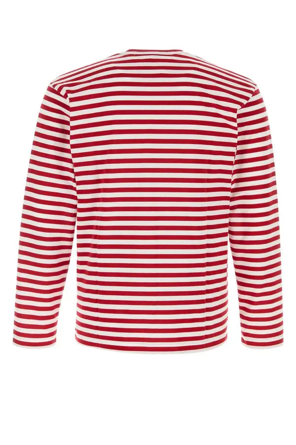 Play Comme Des Garcon Embroidered Cotton T-shirt
