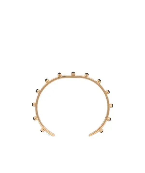 Celine Thin Opening Enamel Nail Bracelet - Yellow