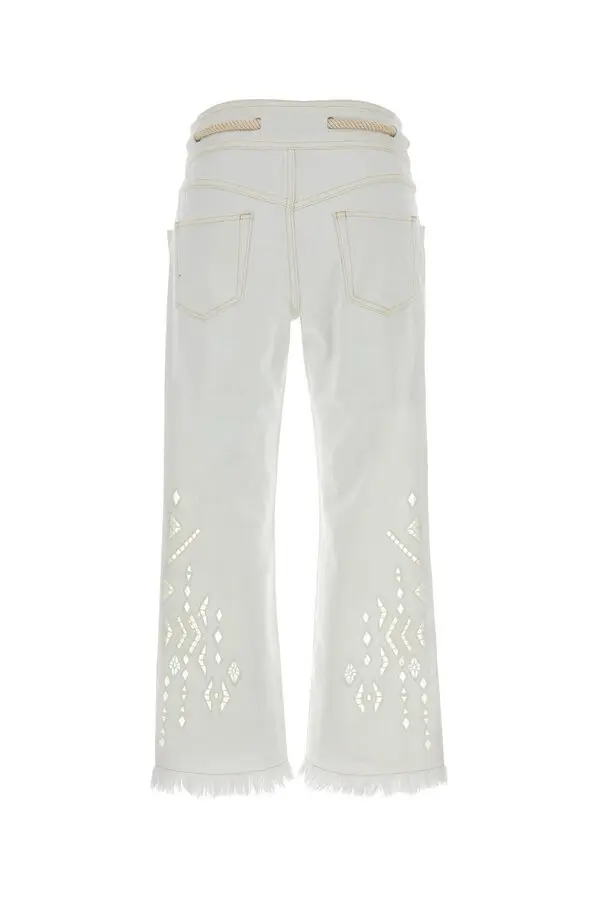 Isabel Marant Étoile Alison Embroidered Denim Jeans