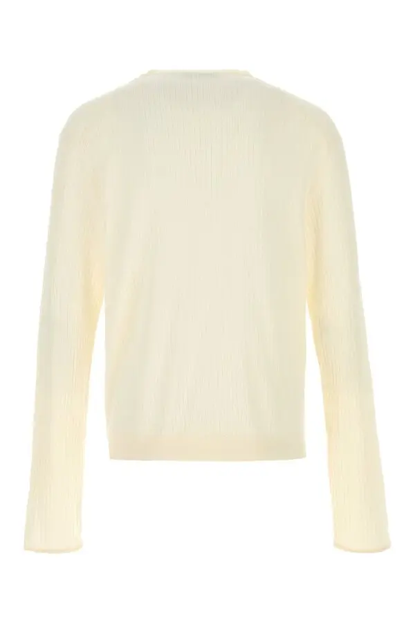 Our Legacy Ribbed Cotton Sweater With Button Detail