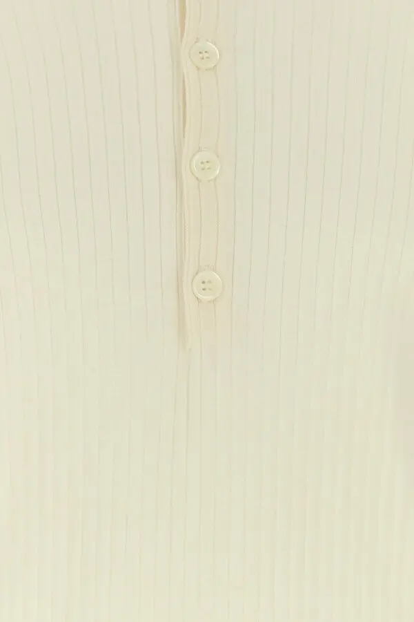 Our Legacy Ribbed Cotton Sweater With Button Detail