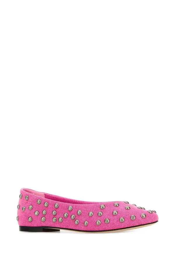Gimaguas Canvas Ballerinas With Stud Embellishments