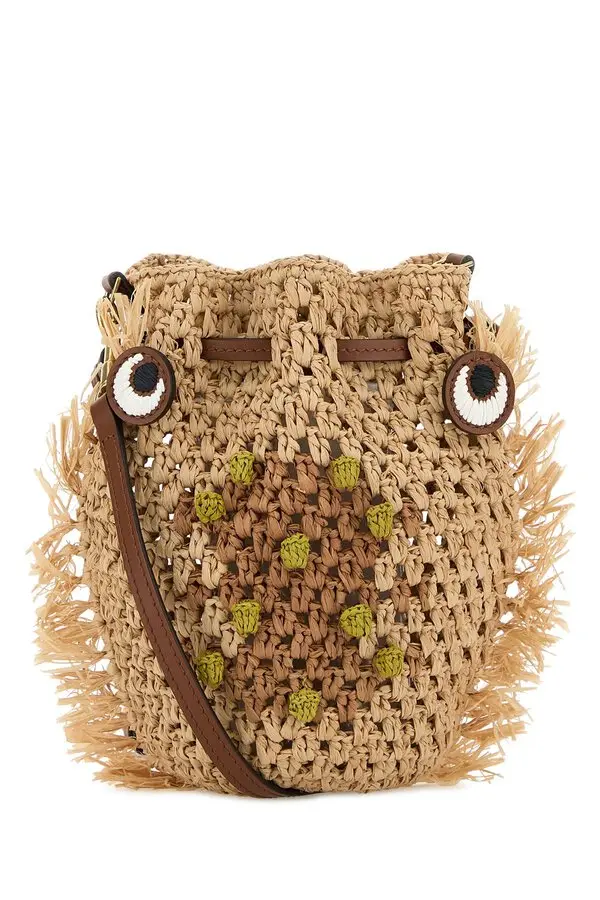 ANYA HINDMARCH Raffia Creature Bucket Bag