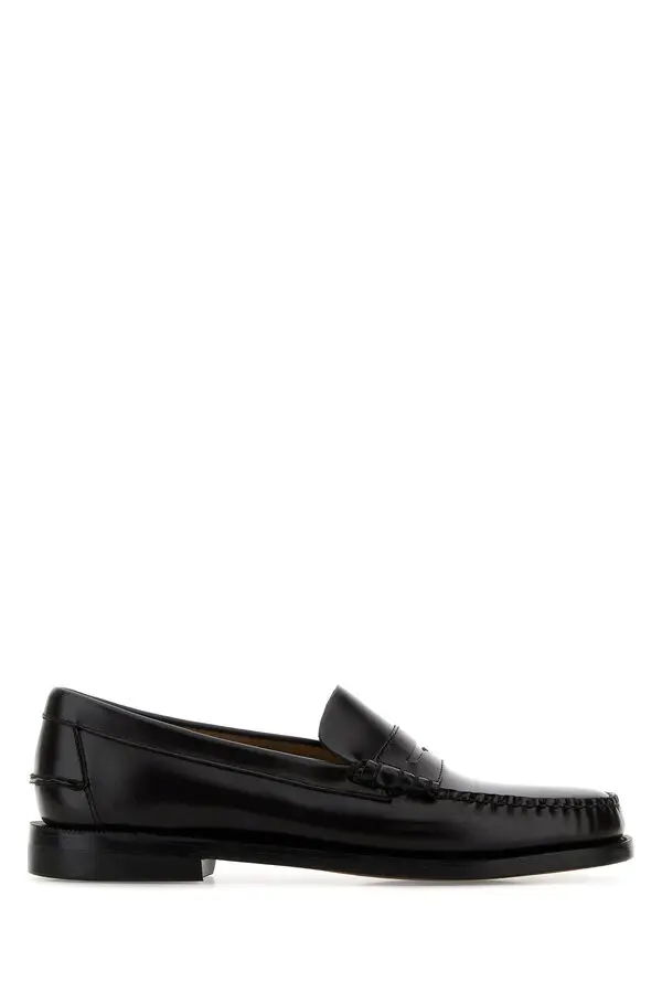 SEBAGO Dark Leather Classic Penny Loafers - Brown