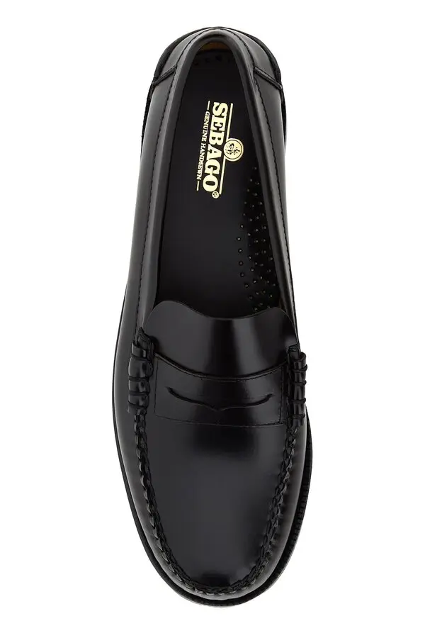 SEBAGO Dark Leather Classic Penny Loafers - Brown