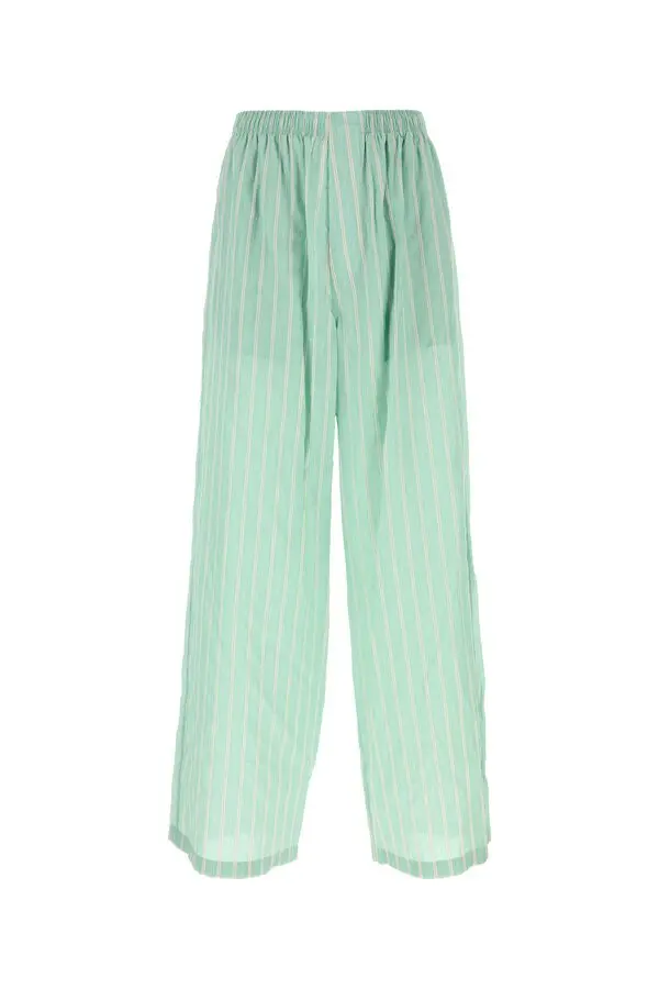 Balenciaga Embroidered Cupro Blend Pyjama Pant - White