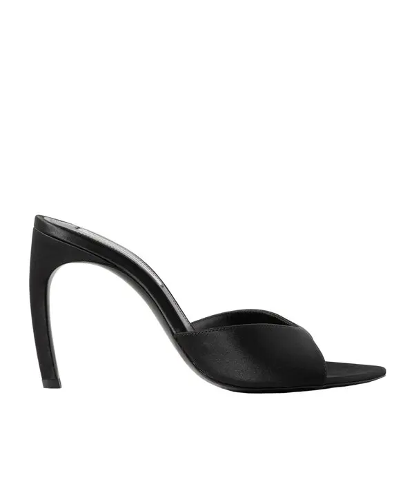 Victoria Beckham Harlow 100 Satin Mules - Black