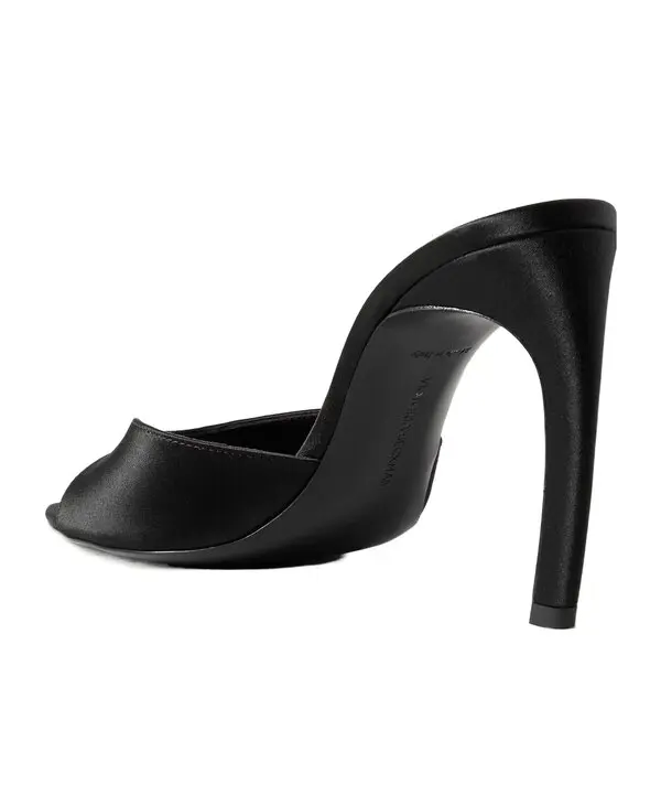 Victoria Beckham Harlow 100 Satin Mules - Black