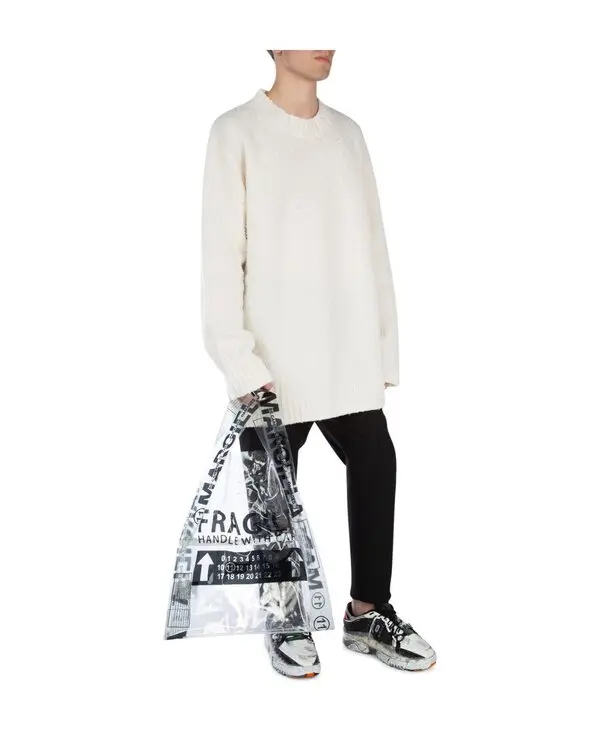 MAISON MARGIELA Fragile Logo Tote Bag