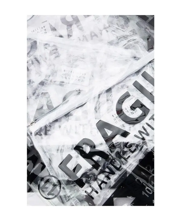 MAISON MARGIELA Fragile Logo Tote Bag