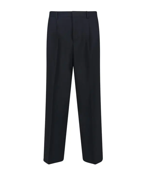 SUNFLOWER Tailored Straight-leg Trousers - Black