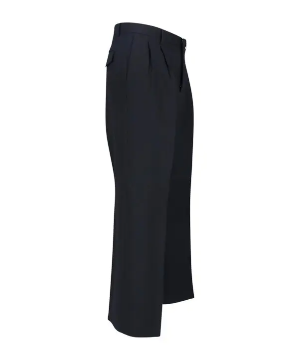 SUNFLOWER Tailored Straight-leg Trousers - Black