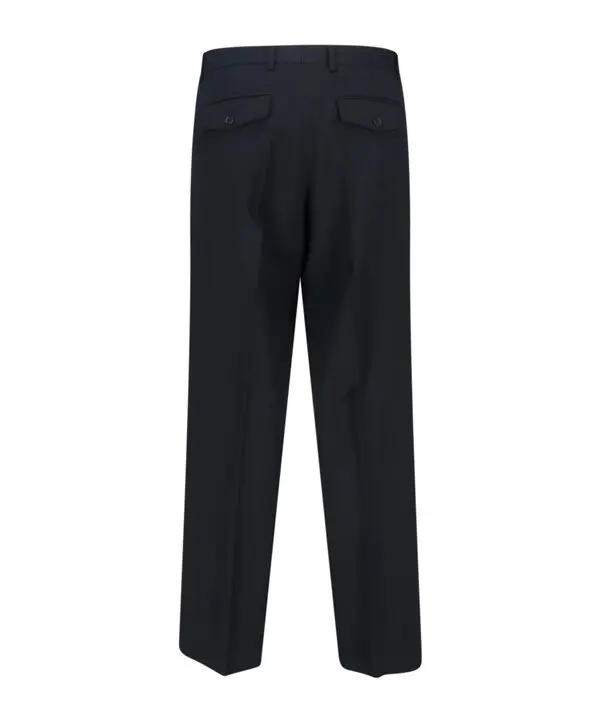 SUNFLOWER Tailored Straight-leg Trousers - Black