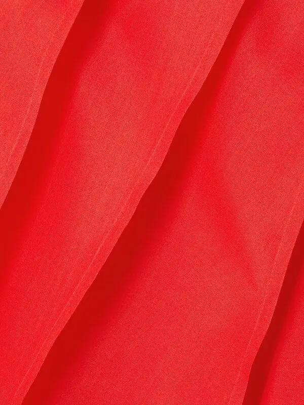 Altuzarra Pleated Silk-organza Midi Skirt