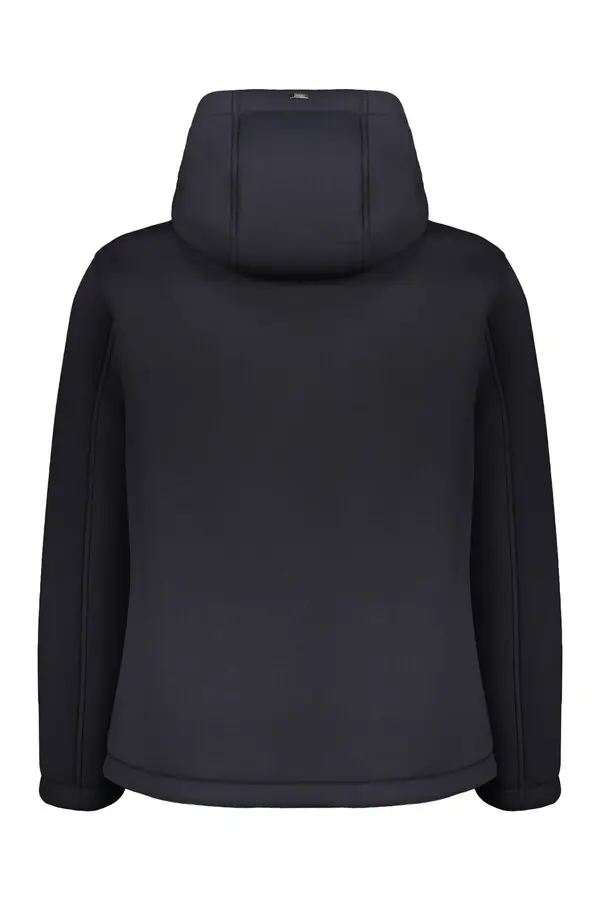 Herno Hooded Zip-up Jacket With Drawstring