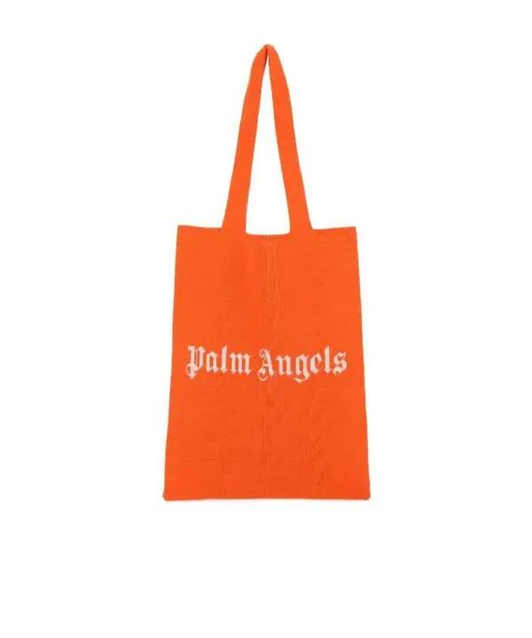 Palm Angels Logo Intarsia Open Top Tote Bag