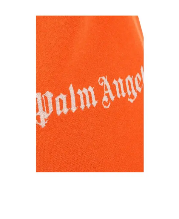 Palm Angels Logo Intarsia Open Top Tote Bag