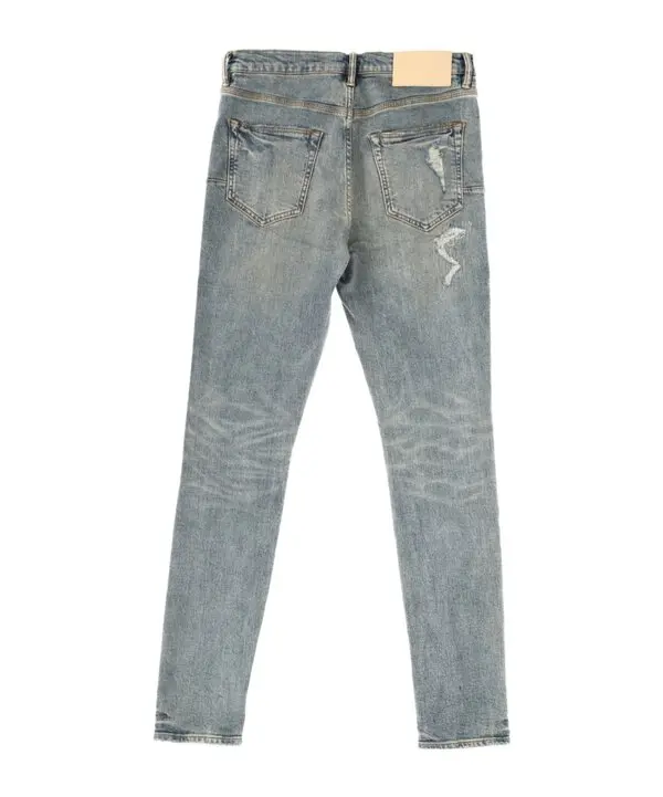 PURPLE BRAND Distressed Slim Jeans - Light Indigo